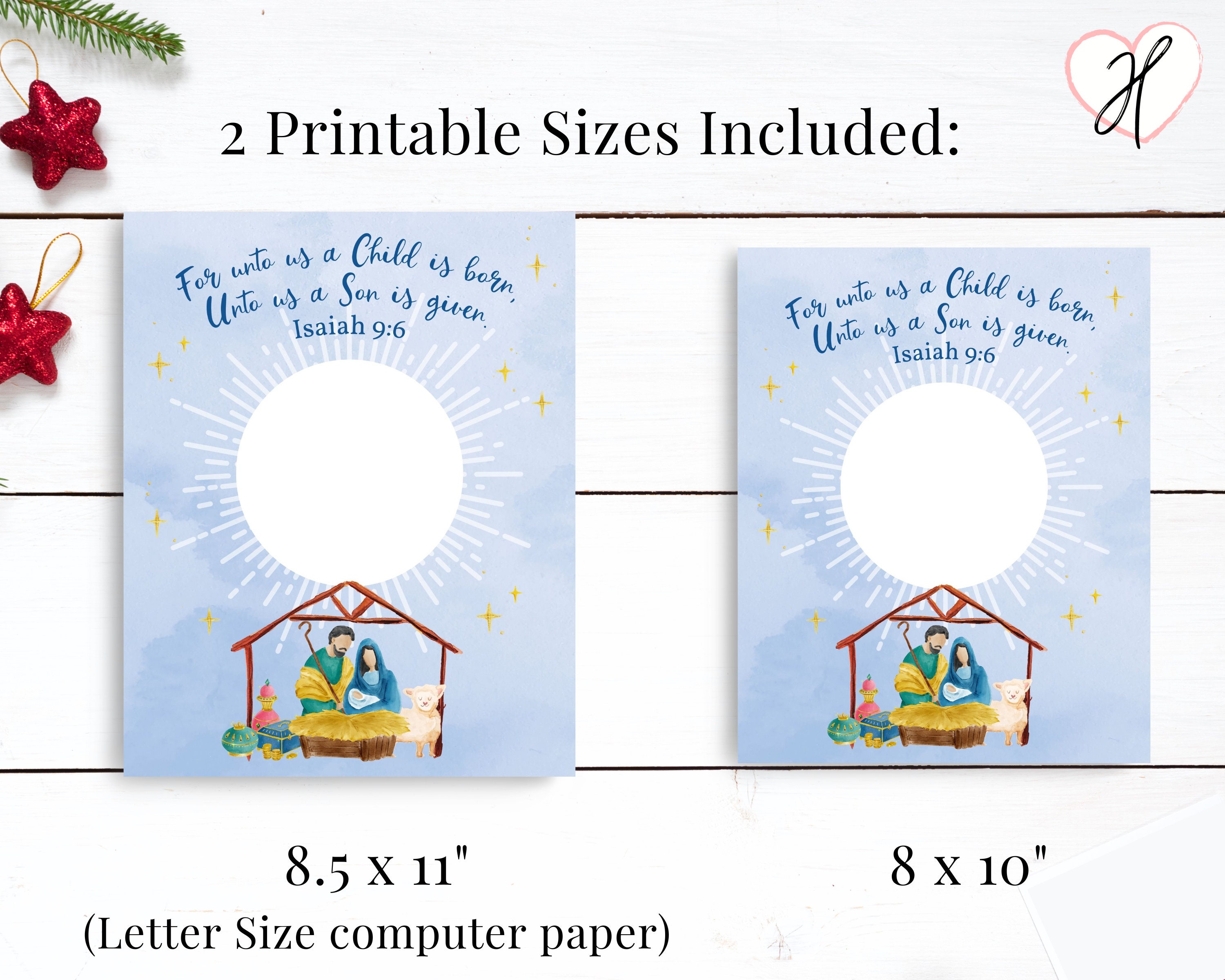 Christmas Handprint Crafts for Kids, Birth of Jesus Nativity Christian ...