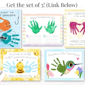 Grandparents Day Handprint Flowers, DIY Poem Card From 2 Grandkids ...