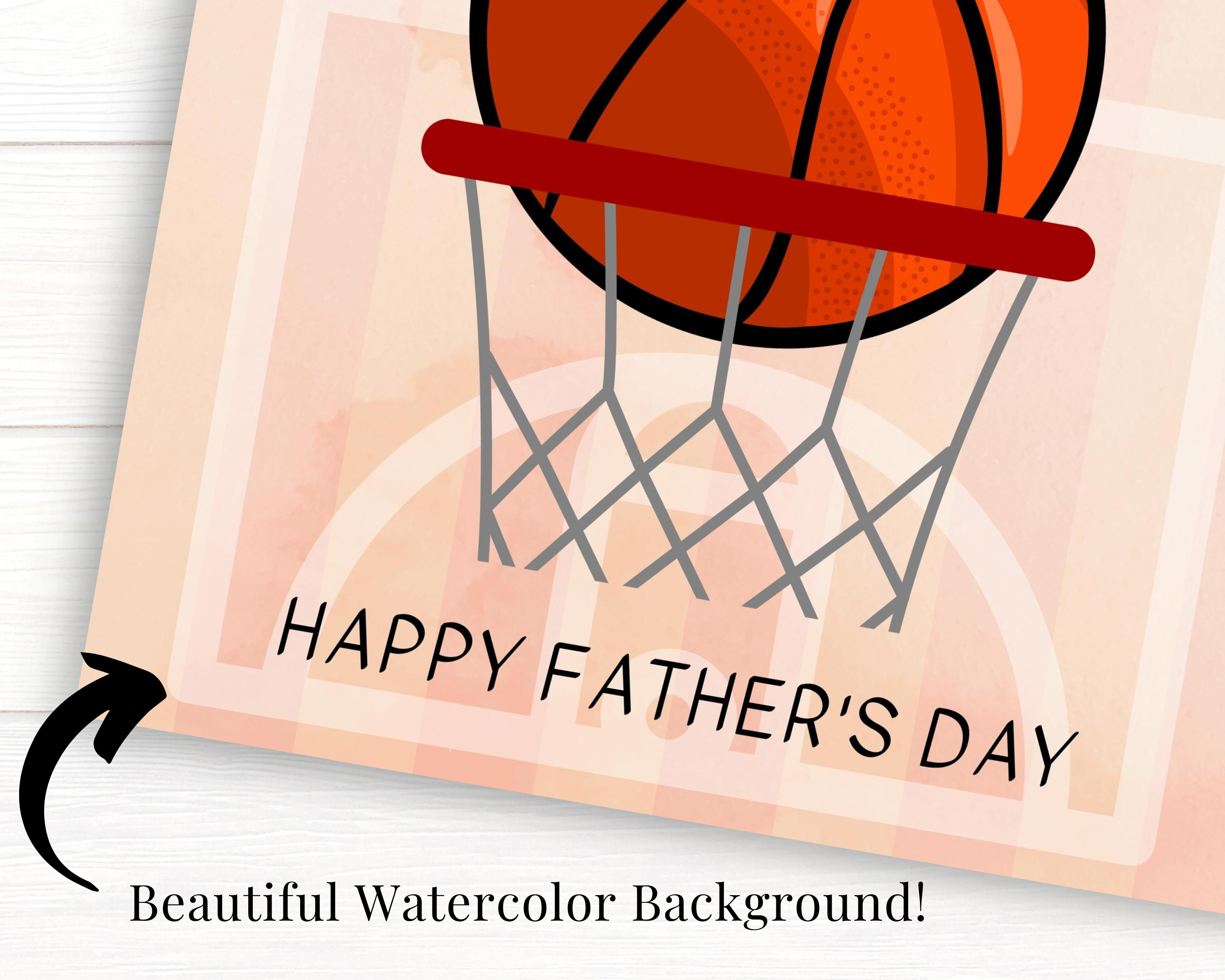 Basketball Fan Father's Day Gift From Kids, Handprint Art Craft for ...