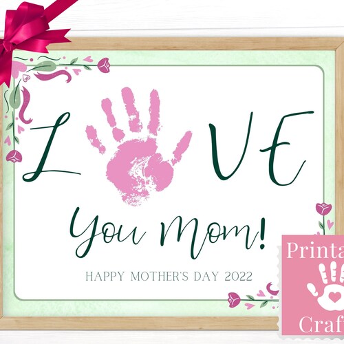 Handprint Keepsake Gift for Mom Mother's Day Poem - Etsy
