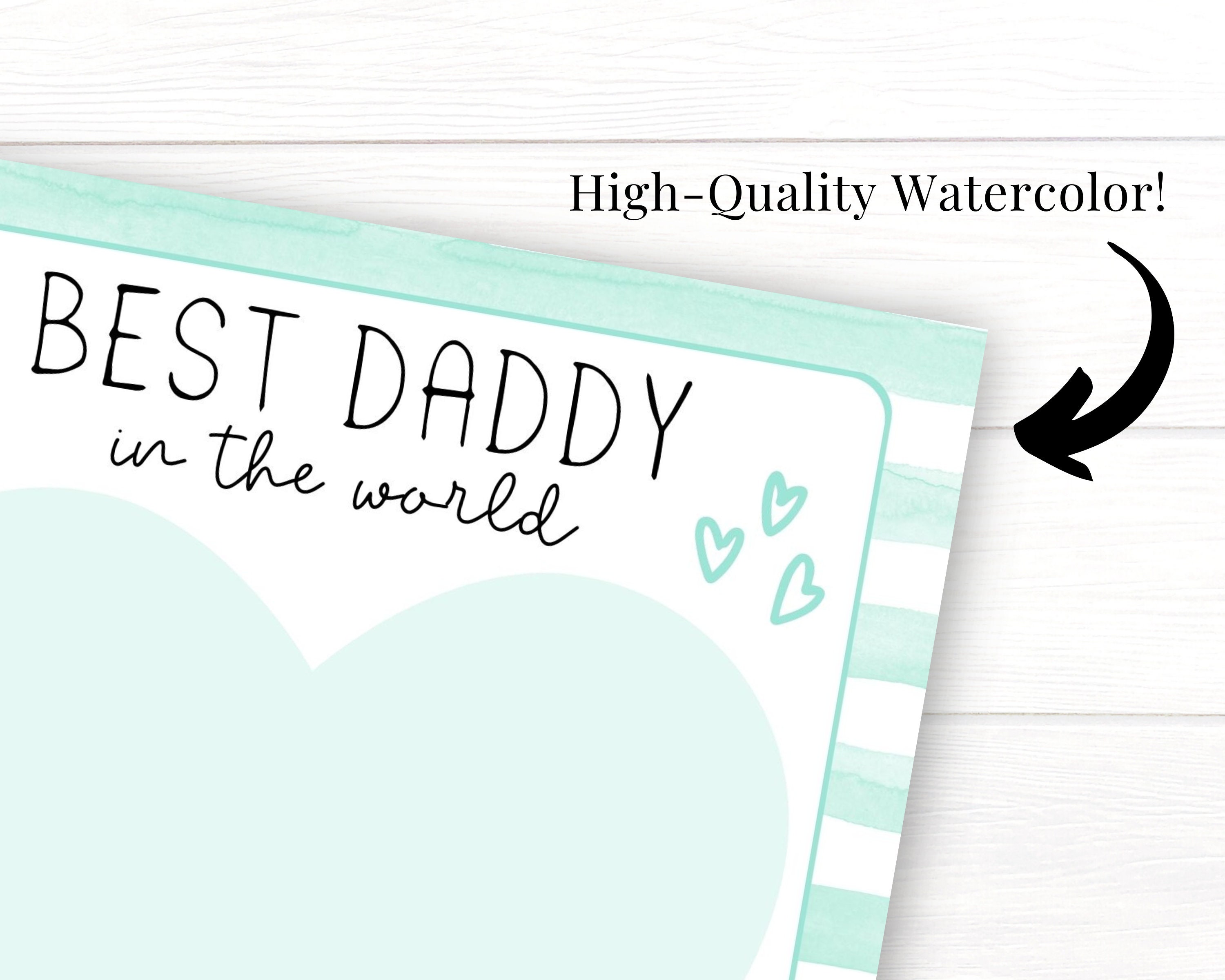 Fathers Day Gift Handprint Keepsake Preschool Toddler Art - Etsy