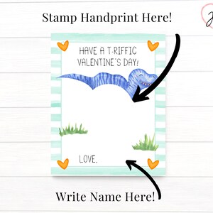 T-rex Valentines Day Craft, Valentine Cards for Boys, Preschool ...