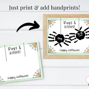 Halloween Printable Bugs and Kisses, Toddler Painting Activity, Spider ...