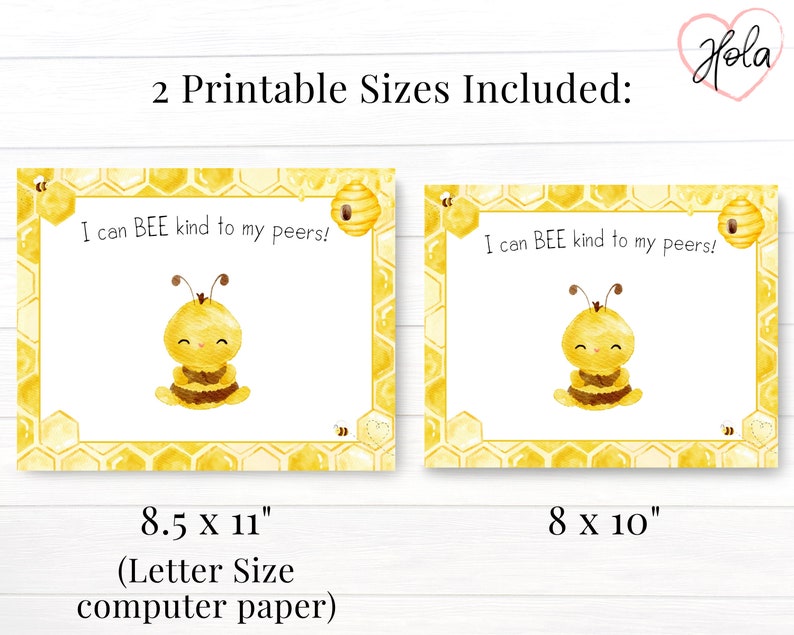 Preschool Kindness Craft, I Can Bee Kind Handprint Art, Toddler Project ...