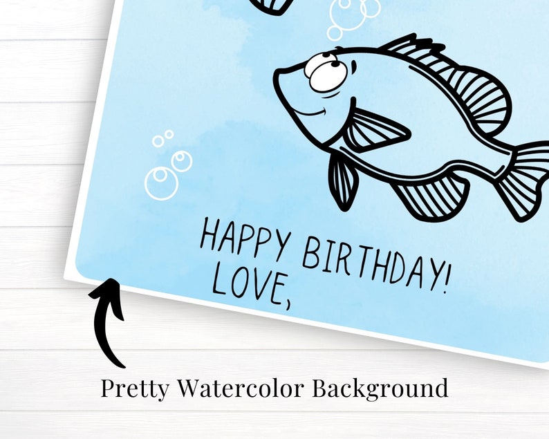 Fishing Birthday Card for Grandpa Handprint Art Craft Custom | Etsy