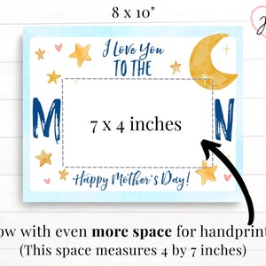 I Love You to the Moon and Back, Mother's Day Gift From Kid to Mom ...