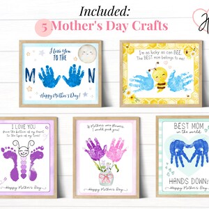 Preschool Hands on Art Activities Set for Spring, Handprint Crafts for ...