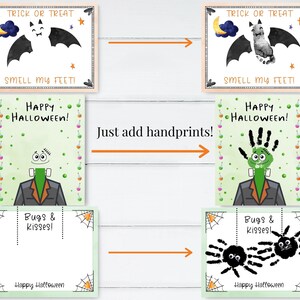 Halloween Printables for Kids, Preschool Handprint Art, Toddler Craft ...