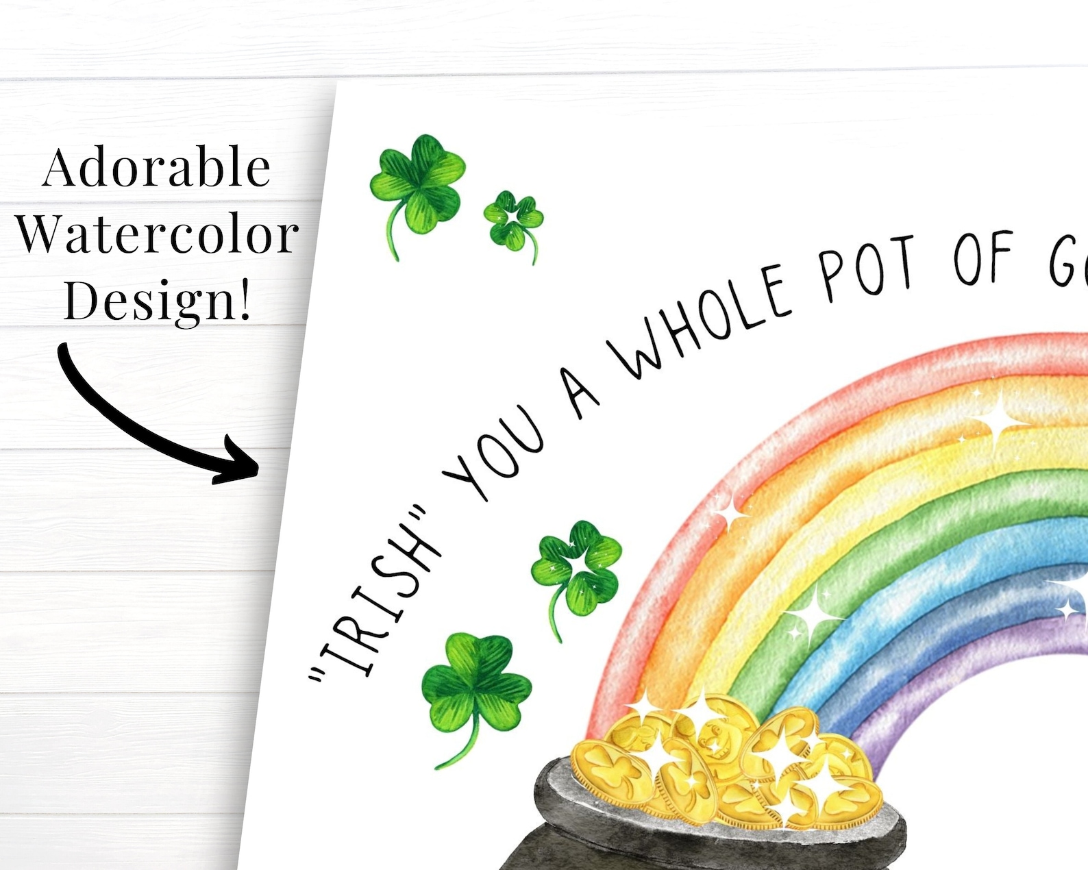 Pot of Gold Rainbow Handprint Art for St. Patrick's Day | Etsy