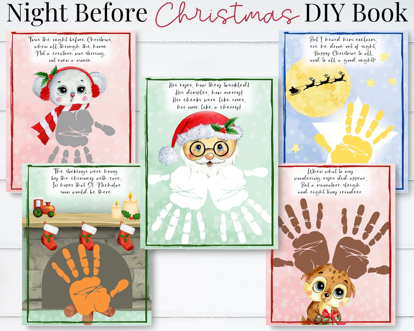 Personalized Night Before Christmas Book for Kids DIY - Etsy