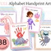 Handprint ABC Book, Teaching Toddlers Letters Phonics Activity ...