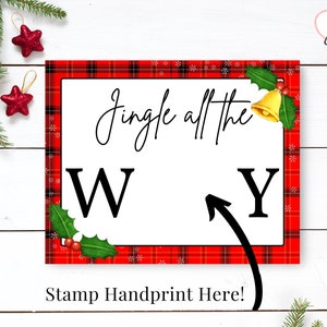 Christmas Gifts From Baby, Printable Handprint Craft, Jingle All the ...