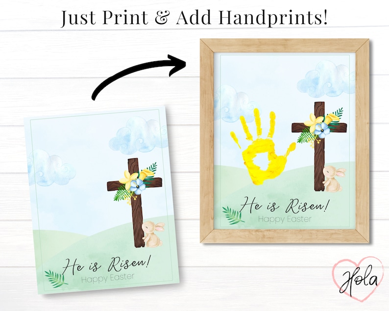 Easter Sunday School Crafts Christian Themed Handprint - Etsy