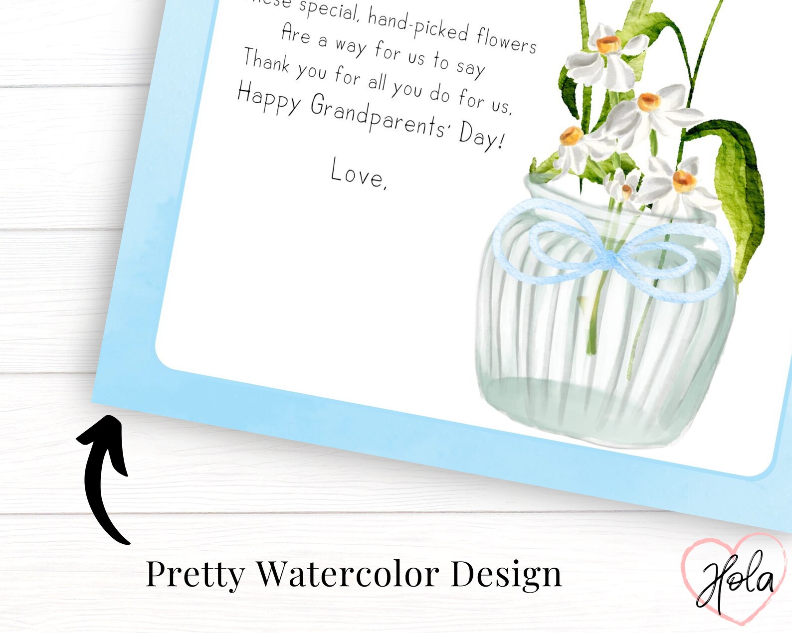 Grandparents Day Handprint Flowers, DIY Poem Card From 2 Grandkids ...