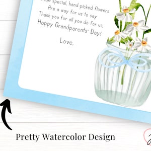 Grandparents Day Handprint Flowers, DIY Poem Card From 2 Grandkids ...