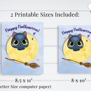 Preschool Halloween Craft for Kids, Black Cat Witch Handprint Art ...