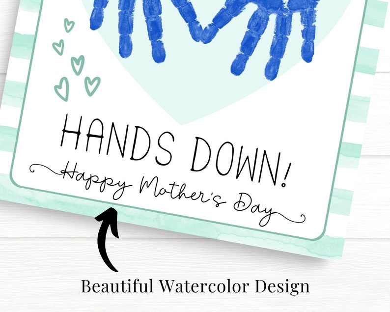 Mothers Day Gift Handprint Keepsake Preschool Toddler Craft - Etsy