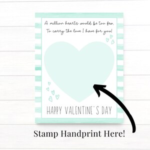 Valentines Day Gift for Parents, Preschool Teacher Printable Template ...