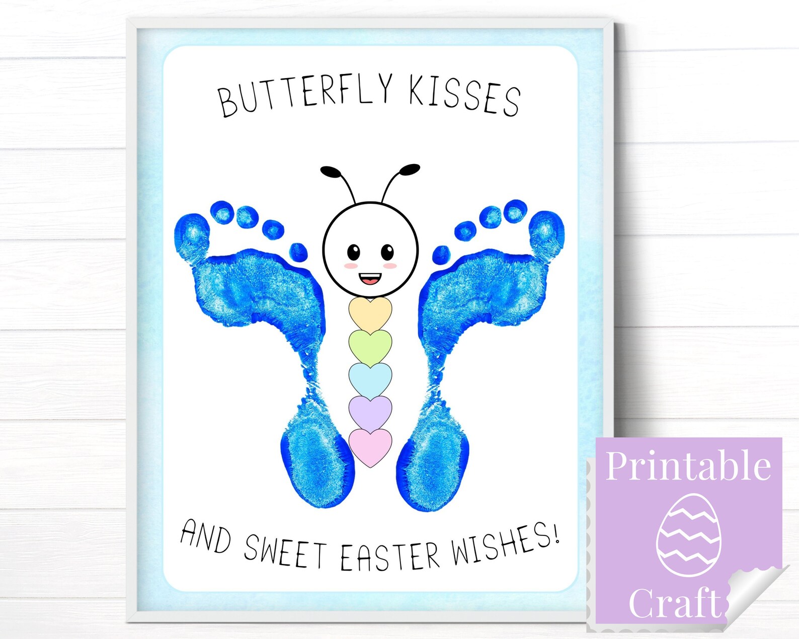 Spring and Easter Crafts for Kids Preschool Footprint Art - Etsy