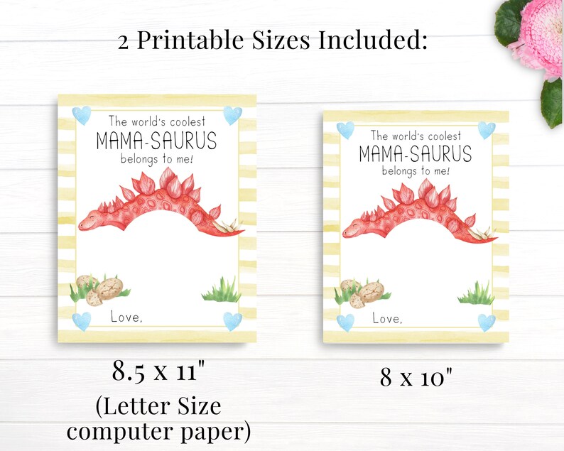 Mama Saurus Dinosaur Mother's Day Craft for Kids - Etsy