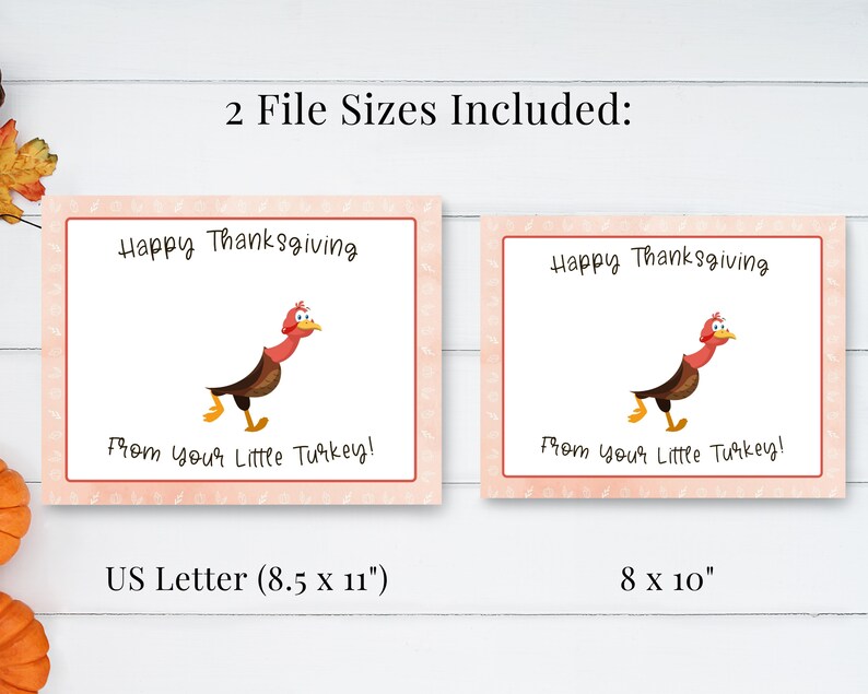 Your Little Turkey Handprint Craft for Thanksgiving Art | Etsy