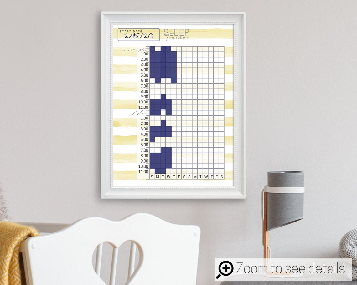 Sleep Tracker Printable Planner Pages 24 Hour Sleep Log for - Etsy