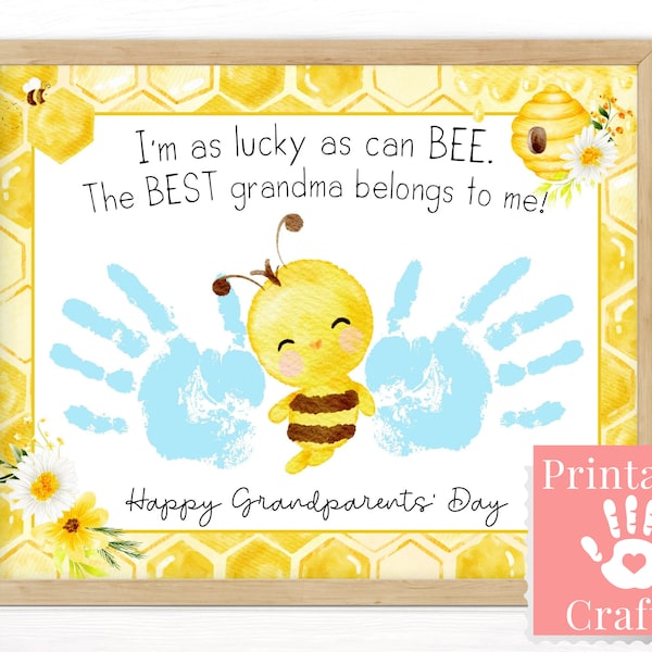 Grandparents Day Handprint - Etsy