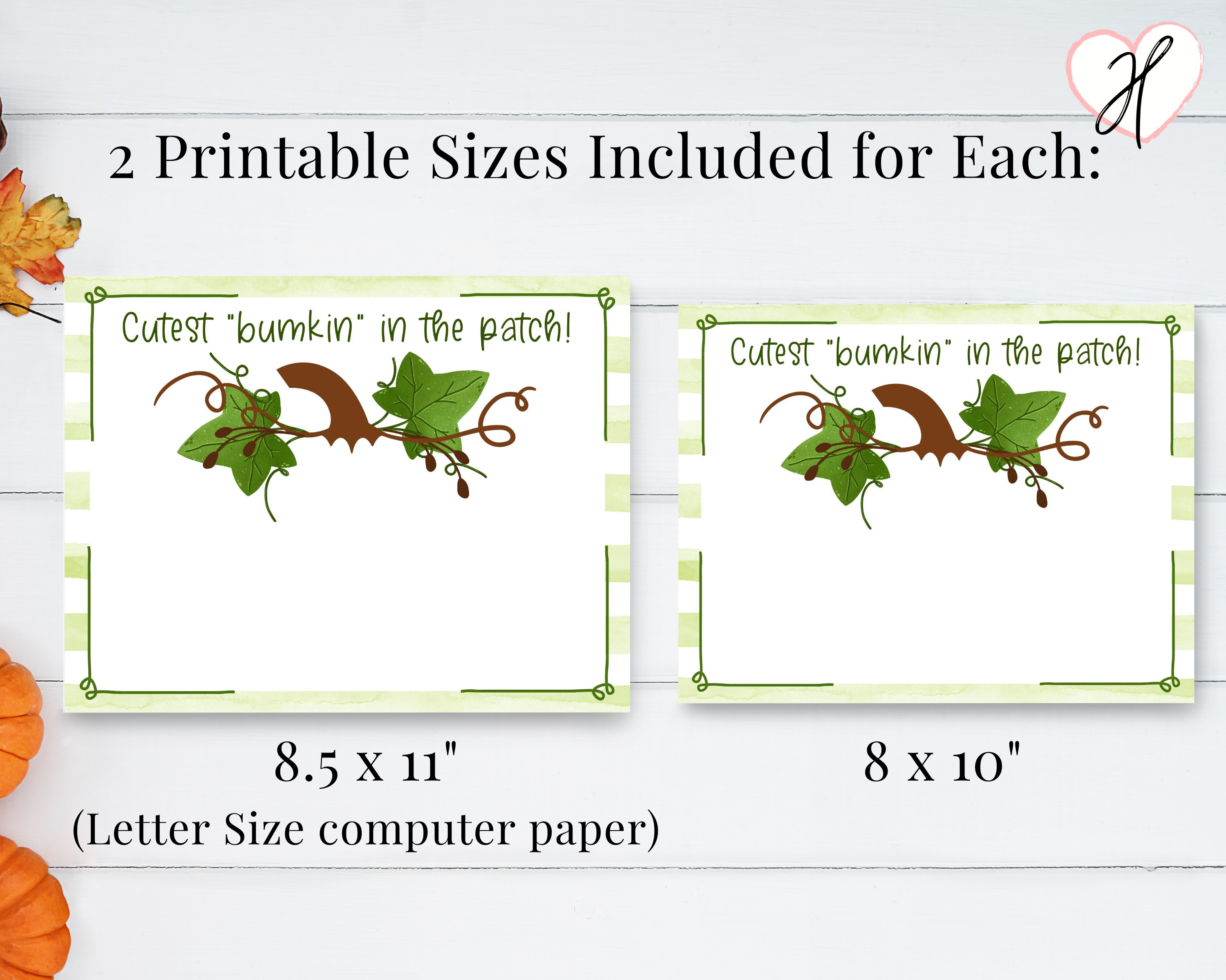 Halloween DIY Craft Printable Cutest Bumkin in the Patch - Etsy