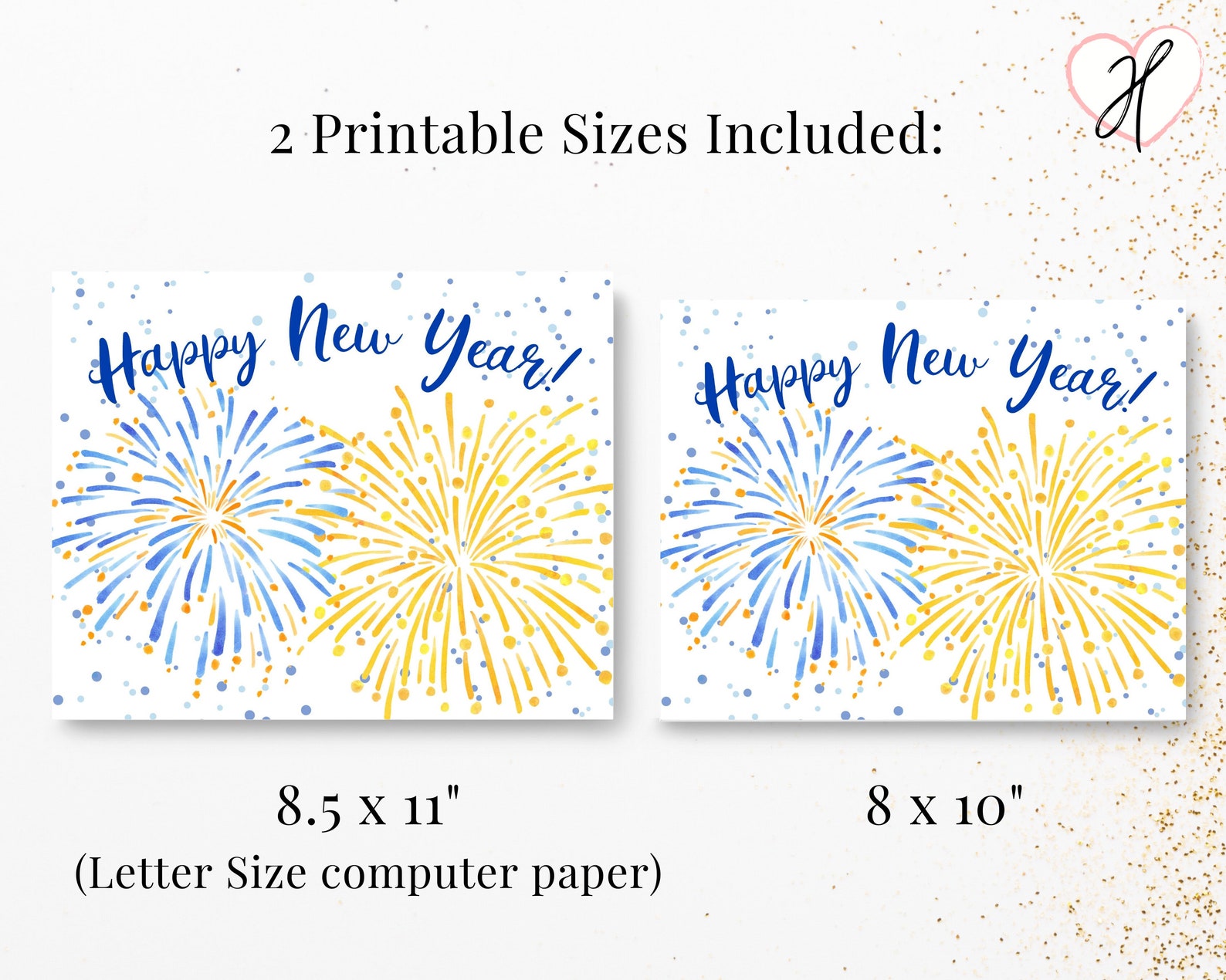 New Year Handprint Printable Craft for Kids Finger Paint Art - Etsy