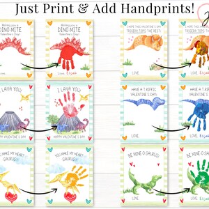 Dinosaur Valentine Printables, Valentines Day Cards for Kids, Toddler ...