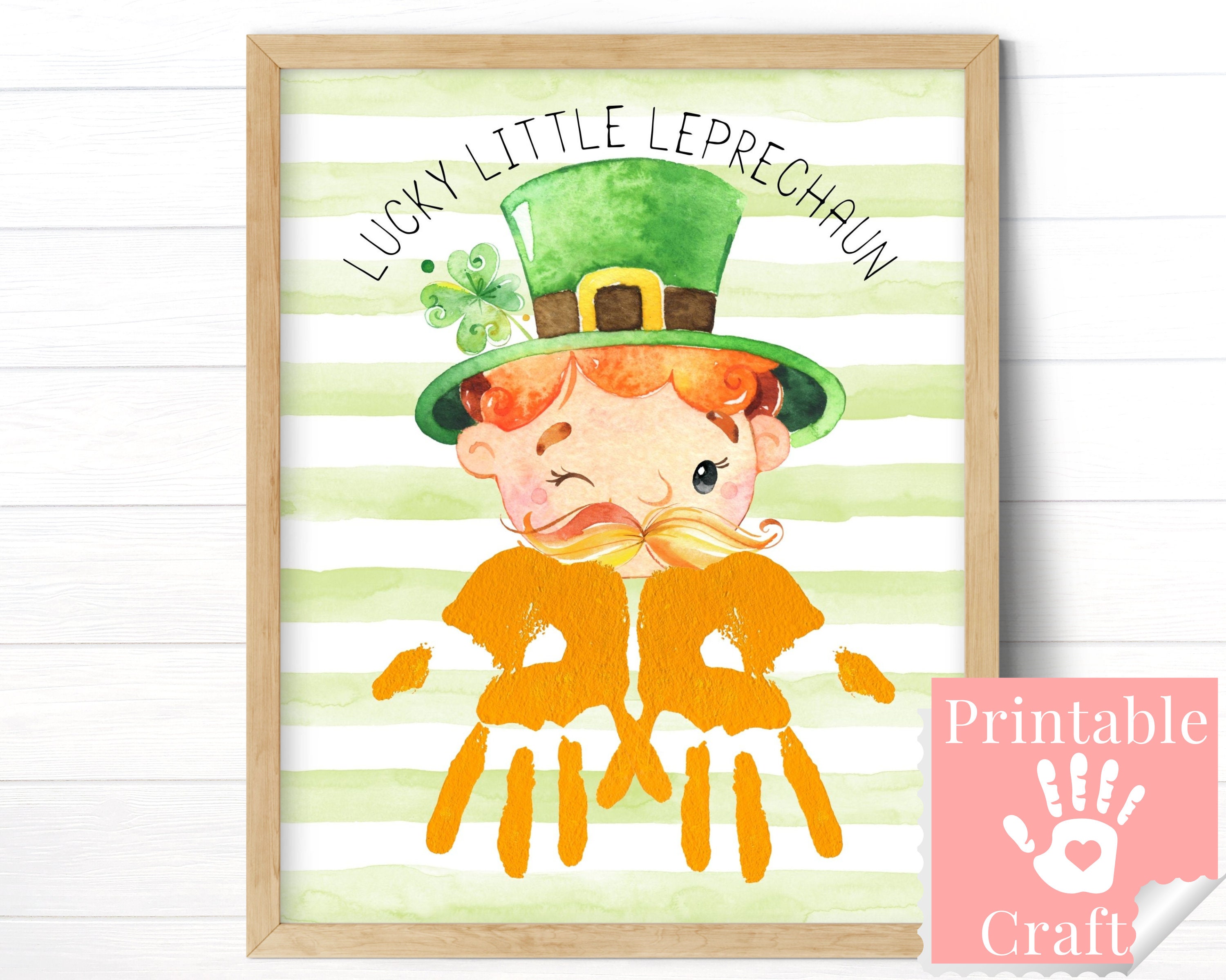Girl Leprechaun Face Template