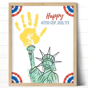 American Independence Day Craft for Kids, Statue of Liberty Handprint ...