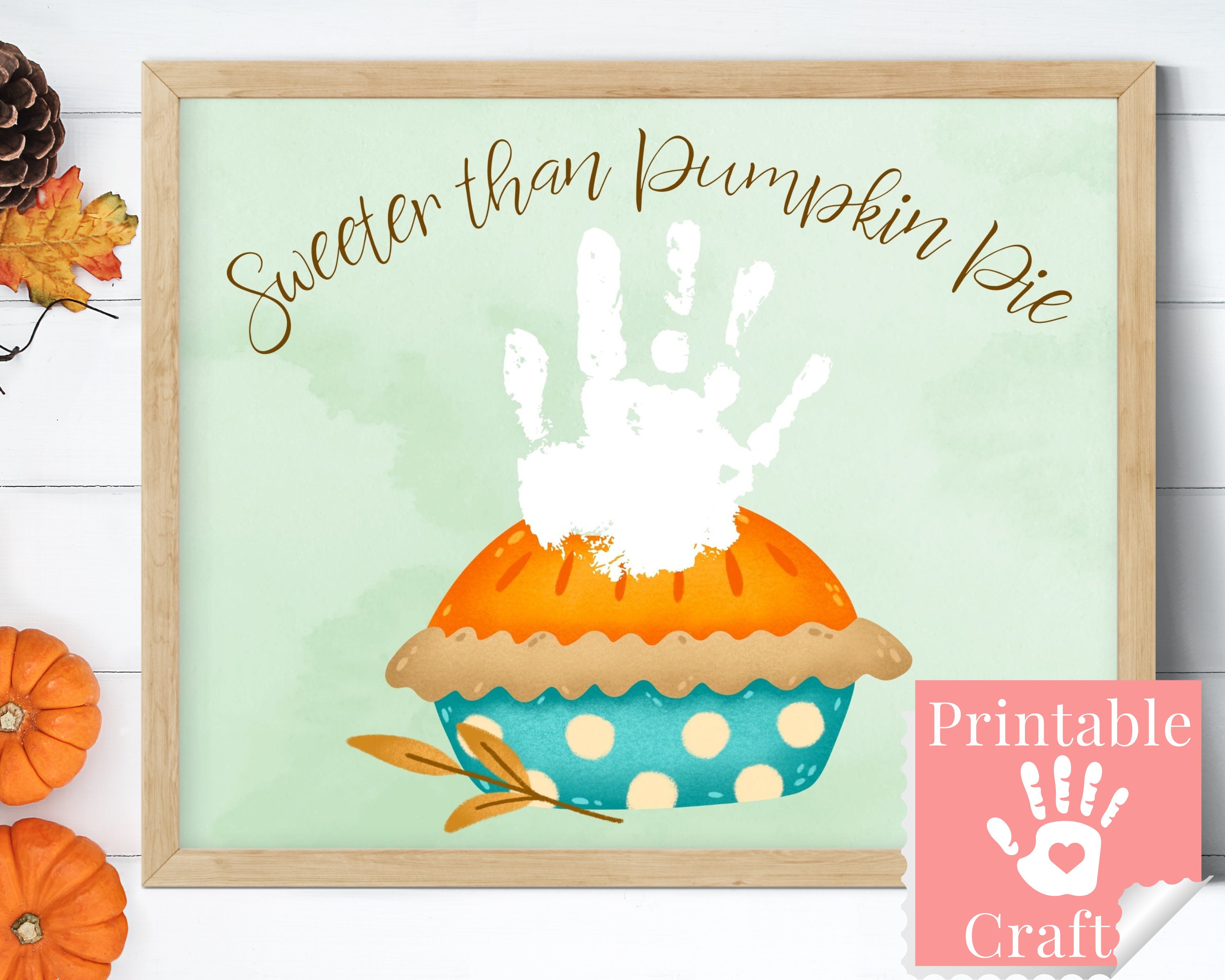 Thanksgiving Crafts for Kids, Printable Thanksgiving Gift, Baby ...