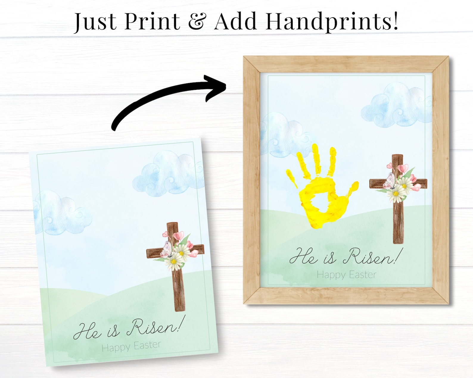 Easter Sunday School Crafts Christian Themed Handprint - Etsy