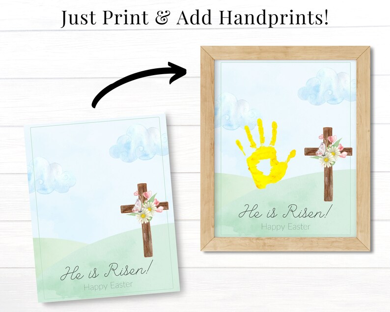 Easter Sunday School Crafts Christian Themed Handprint - Etsy