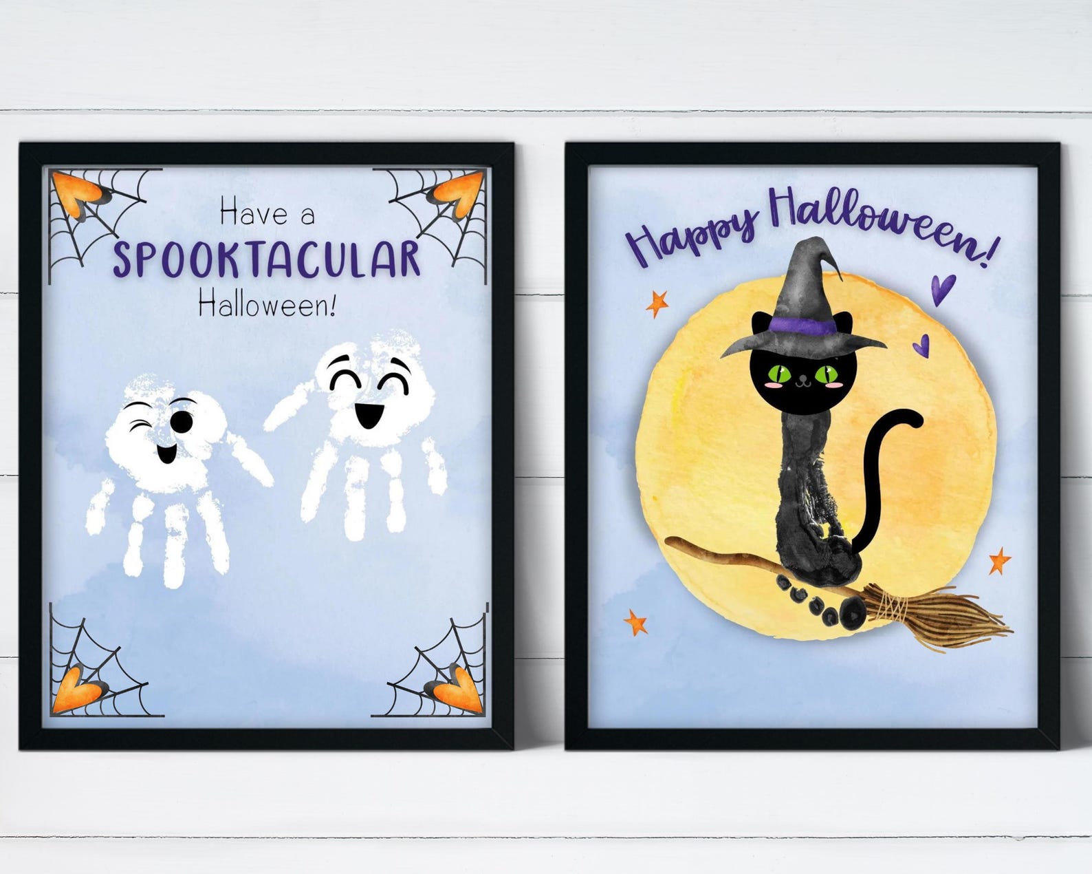 Halloween Printables for Kids, Preschool Handprint Art, Toddler Craft ...