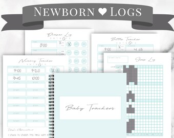 Paper Emergency Contact Newborn Schedule Instant Download Baby Care Kit ...