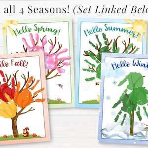 Winter Handprint Tree Craft for Kids and Teachers, Hello Winter ...