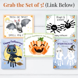 Baby's First Halloween 2025, Newborn Footprint Craft, Handprint Art ...