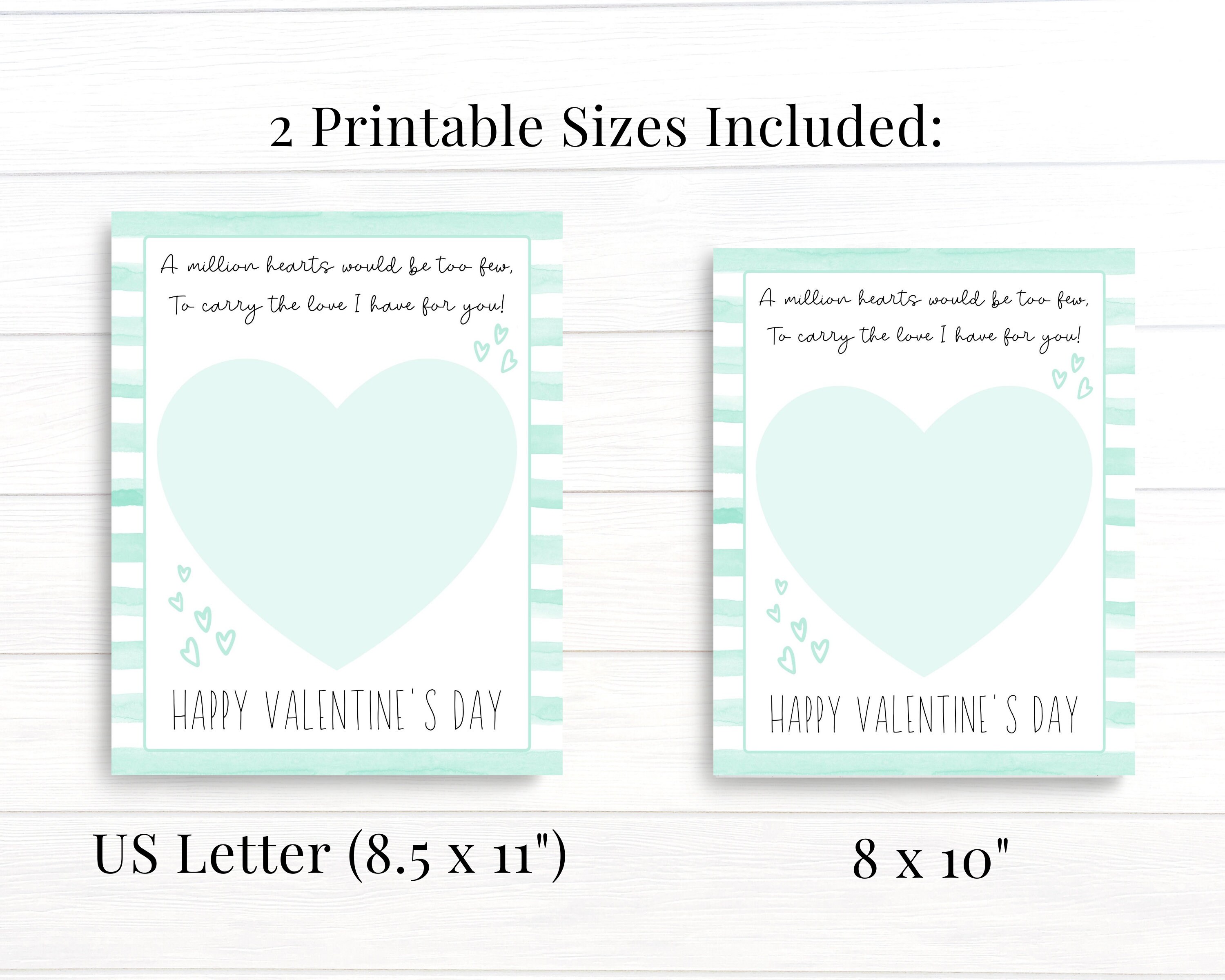 Valentines Day Gift for Parents, Preschool Teacher Printable Template ...