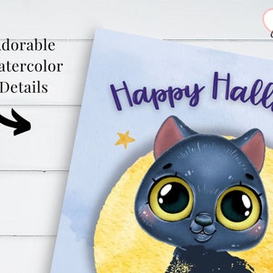 Preschool Halloween Craft for Kids, Black Cat Witch Handprint Art ...