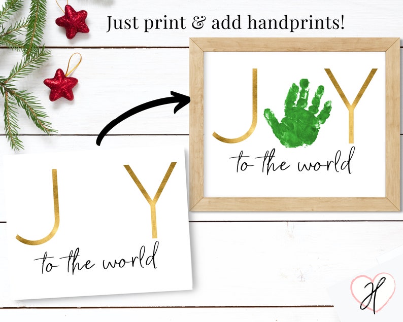 Christmas Gifts From Kids Handprint Art Holiday Crafts - Etsy