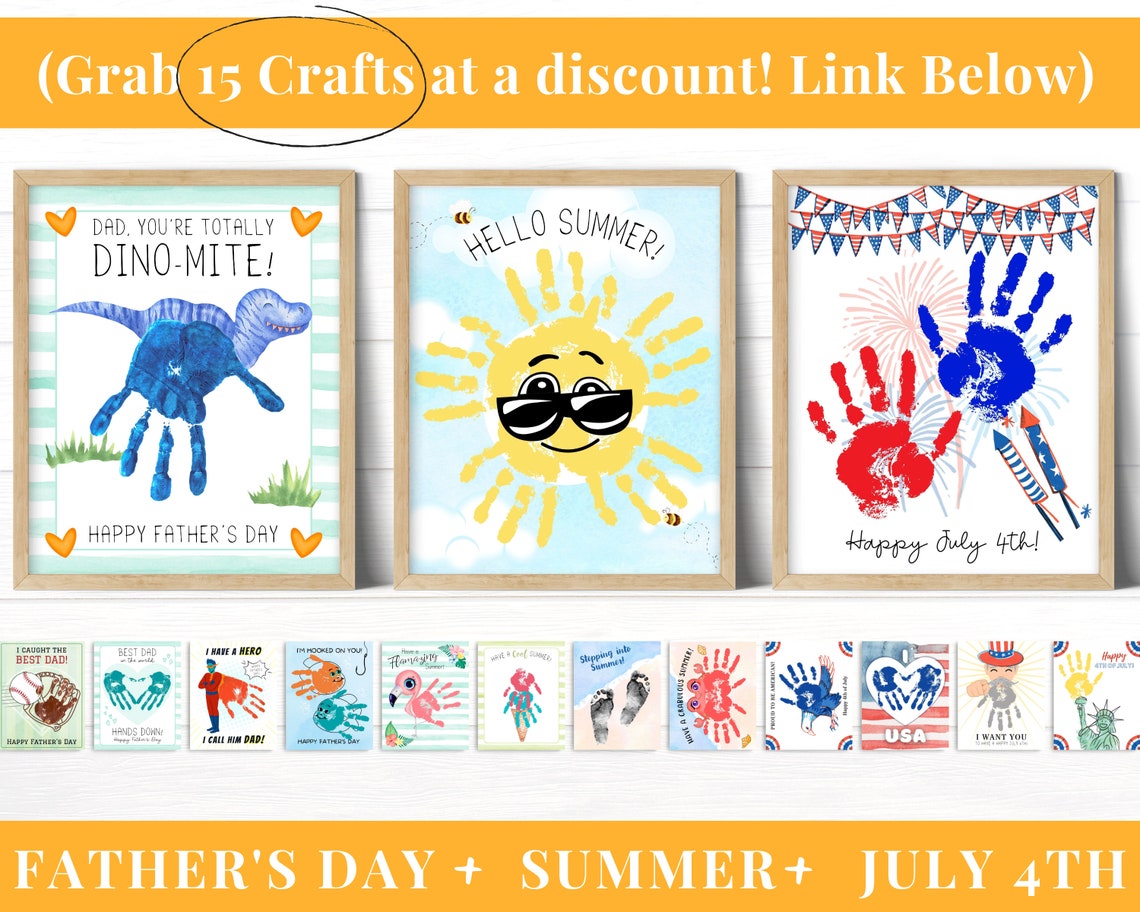Love You to the Beach and Back Handprint Craft for Kids, DIY Printable ...