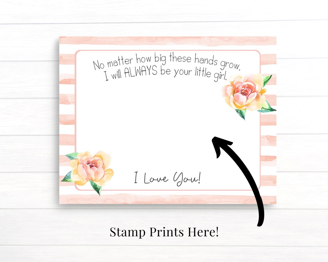 Rose Handprint Keepsake Gift for Mom and Dad Toddler Painting - Etsy