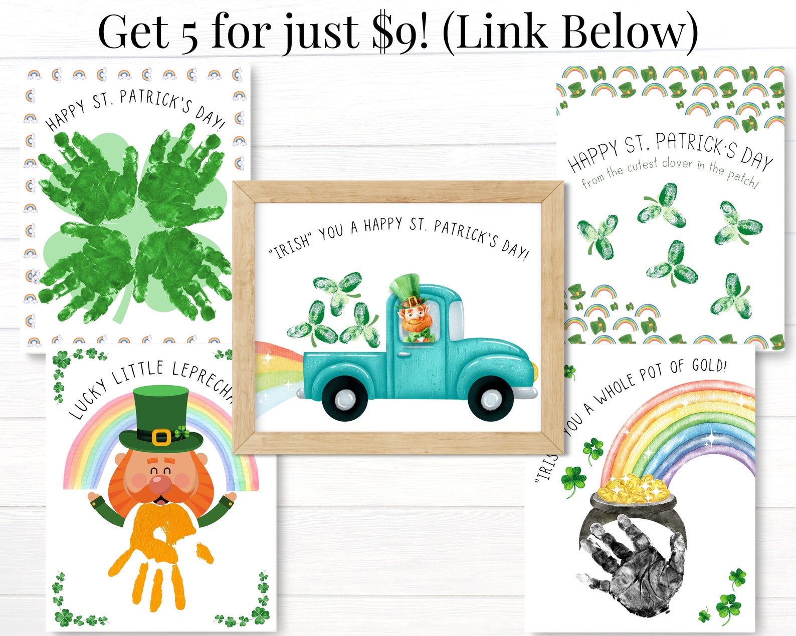 Shamrock Handprint Craft Preschool or Daycare Paint Activity | Etsy