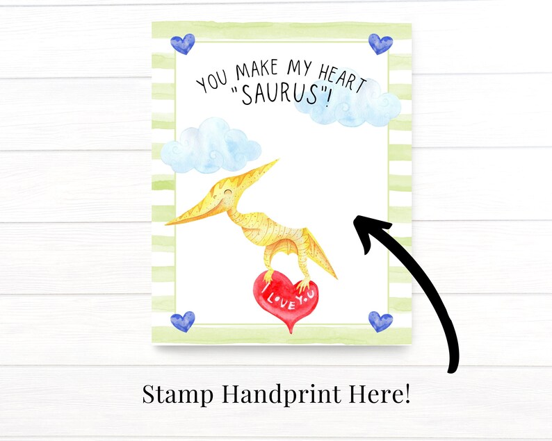 Dinosaur Valentine Printables Valentines Day Cards for Kids - Etsy