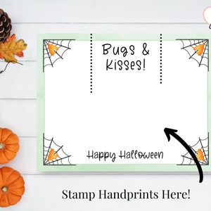 Halloween Printable Bugs and Kisses, Toddler Painting Activity, Spider ...