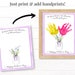 Grandma Gift Mothers Day, Handprint Flowers Kids Printable ...