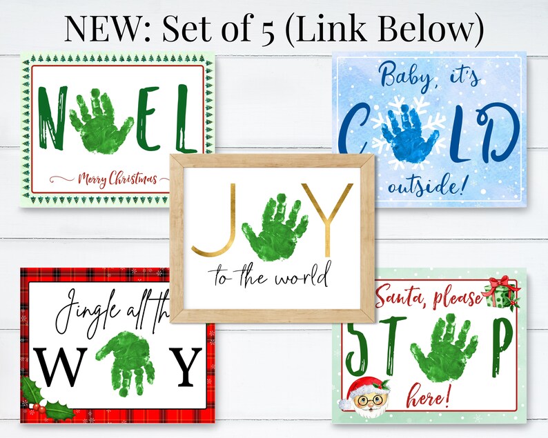 Christmas Craft for Kids Santa Please Stop Here Sign - Etsy