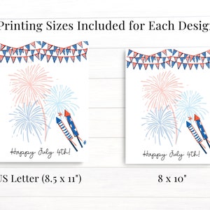 Fireworks Handprint Art for July 4th, USA Independence Day, Patriotic ...